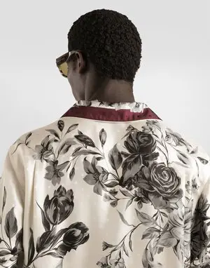 Dolce & Gabbana Flower Bouquet-print Twill Shirt - Multicolor
