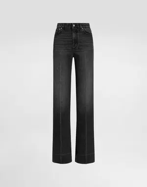 Dolce & Gabbana 5-pocket Flared Denim Trousers - Multicolor