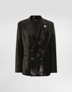 Dolce & Gabbana Double-breasted Sicilia Light Sequined Jacket