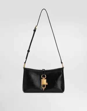 Dolce & Gabbana Lock Shoulder Bag In Calfskin - Black
