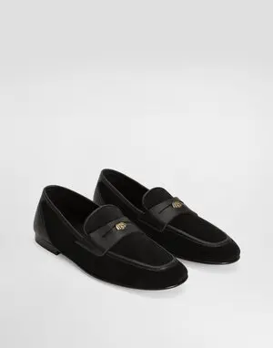 Dolce & Gabbana Split Calfskin Slipper - Black