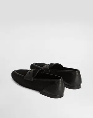 Dolce & Gabbana Split Calfskin Slipper - Black