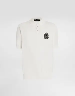 Men's White Cotton Polos