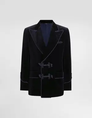 Dolce & Gabbana Double-breasted Sicilia-light Velvet Jacket
