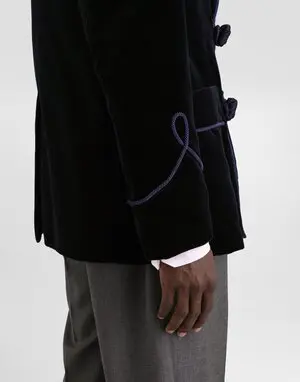 Dolce & Gabbana Double-breasted Sicilia-light Velvet Jacket