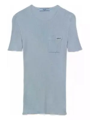 Prada Silk Crew-neck Top