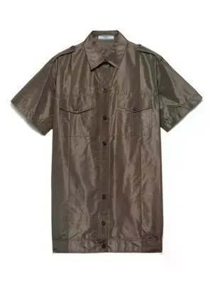 Prada Short-sleeved Taffeta Shirt