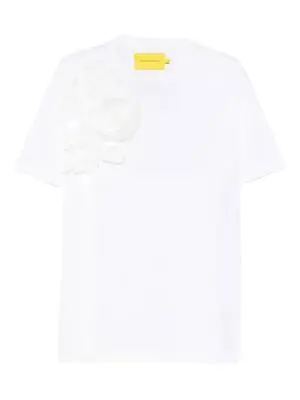 MARQUES' ALMEIDA Flower Appliqué T-shirt - White
