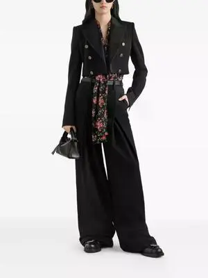 Dolce & Gabbana Floral Tie-neck Blouse