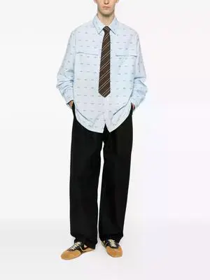 LC23 Chest-pocket Patterned Shirt