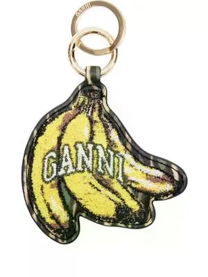 GANNI Banana Appliqué Keyring - Yellow