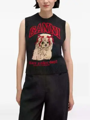 GANNI Graphic Knitted Vest