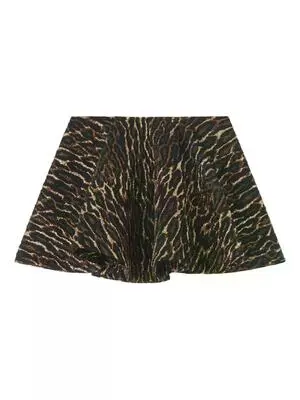 GANNI Animal-print Mini Skirt