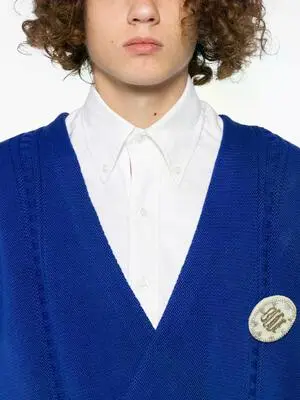 BODE Double-breasted Cardigan - Blue
