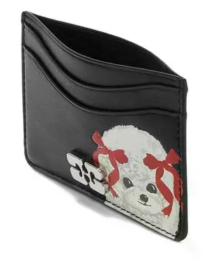 GANNI Dog Appliqué Card Holder