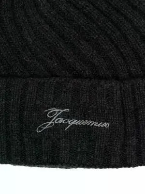 Jacquemus Logo-embroidered Beanie
