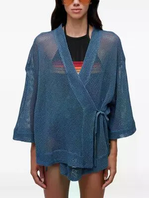 OSKLEN Mesh Wrap Coat