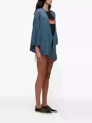 OSKLEN Mesh Wrap Coat