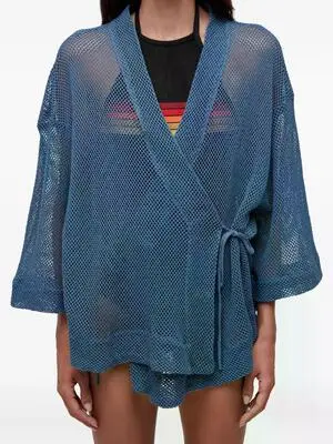 OSKLEN Mesh Wrap Coat