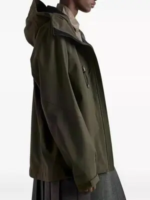 Prada Hooded Logo-label Coat