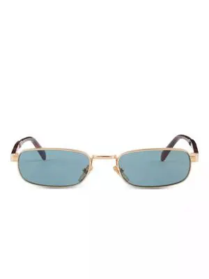 Prada Rectangle-frame Sunglasses - Gold