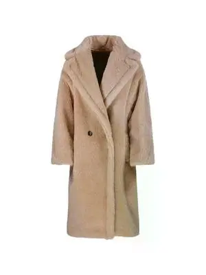Max Mara Tedgirl Double-breasted Coat - Neutrals