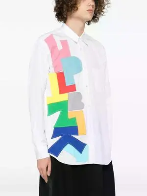 Comme Des Garçons Graphic Patched Shirt