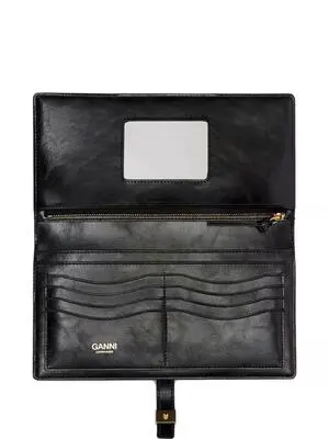 GANNI Logo-buckle Wallet