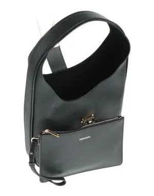 FERRAGAMO Leather Hobo Bag With Detachable Pouch