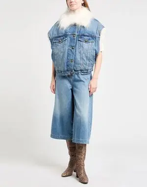 Pinko Denim Vest With Plush Lining