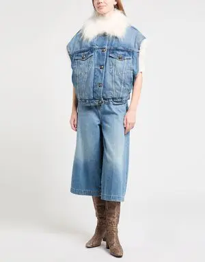 Pinko Denim Vest With Plush Lining