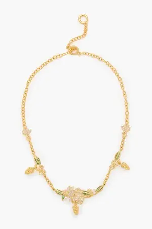 Zimmermann Tone Crystal Necklace - Gold