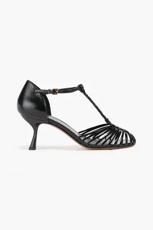Zimmermann Leather T-bar Pumps - Black