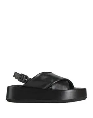 Women's Leather Flatform Sandals