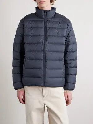 Polo Ralph Lauren Logo-embroidered Quilted Shell Down Jacket - Blue