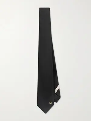 Valentino Garavani 7cm Silk-satin Tie - Black