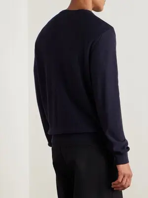 Loewe Embroidered Wool-blend Sweater