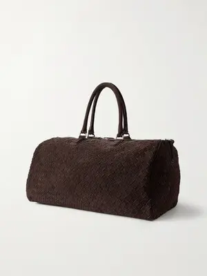 Officine Creative Woven Suede Holdall