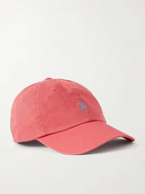 Polo Ralph Lauren Logo-embroidered Cotton-canvas Baseball Cap - Red