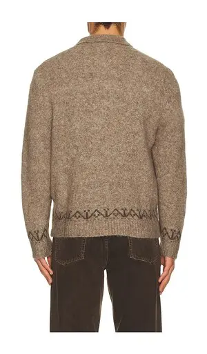 PERCIVAL Collared Knit Cardigan