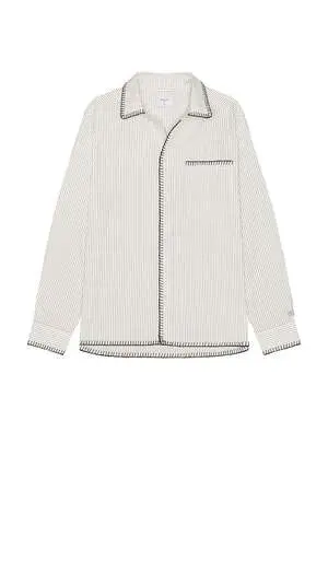 PERCIVAL Index Stripe Pearce Shirt In Grey