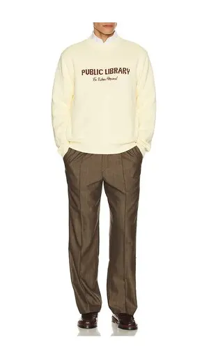 PERCIVAL Public Library Knitted Crew Jumper