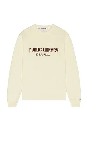 PERCIVAL Public Library Knitted Crew Jumper