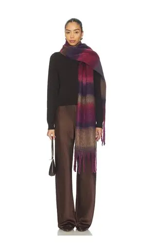 Rails Oslo Scarf In Burgundy - Jewel Stripe