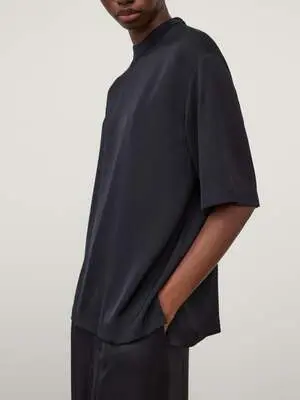 LISA YANG Oversized Round Neck T-shirt - Midnight