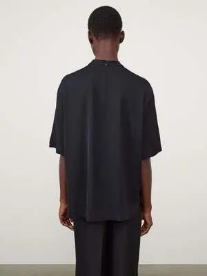 LISA YANG Oversized Round Neck T-shirt - Midnight