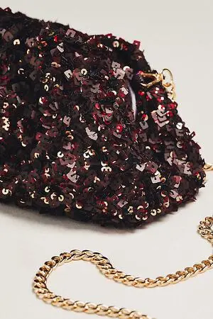 Maeve Sequin Slouchy Clutch