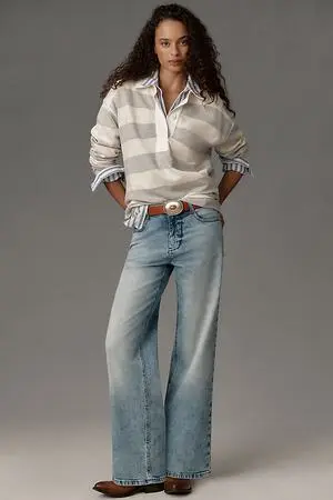 PILCRO Mid-rise Straight-leg Jeans