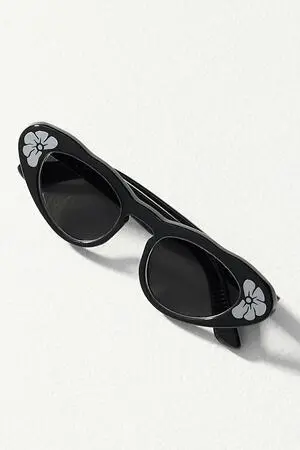 SPITFIRE Floral Cat-eye Readers - Black