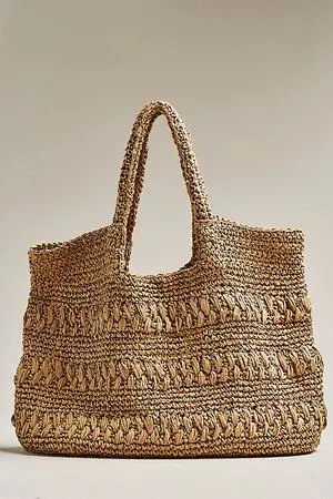 L*Space Changing Tides Raffia Bag